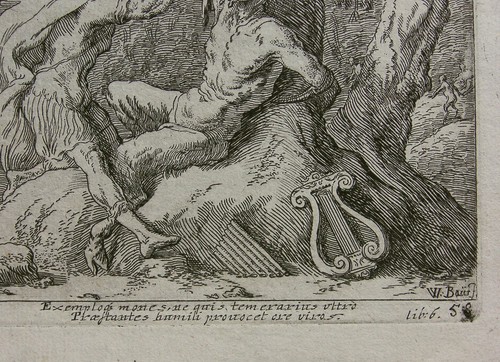 `SCHINDUNG DES MARSYAS; APOLLO FLAYING MARSYAS; OVID` J. W. BAUR ...