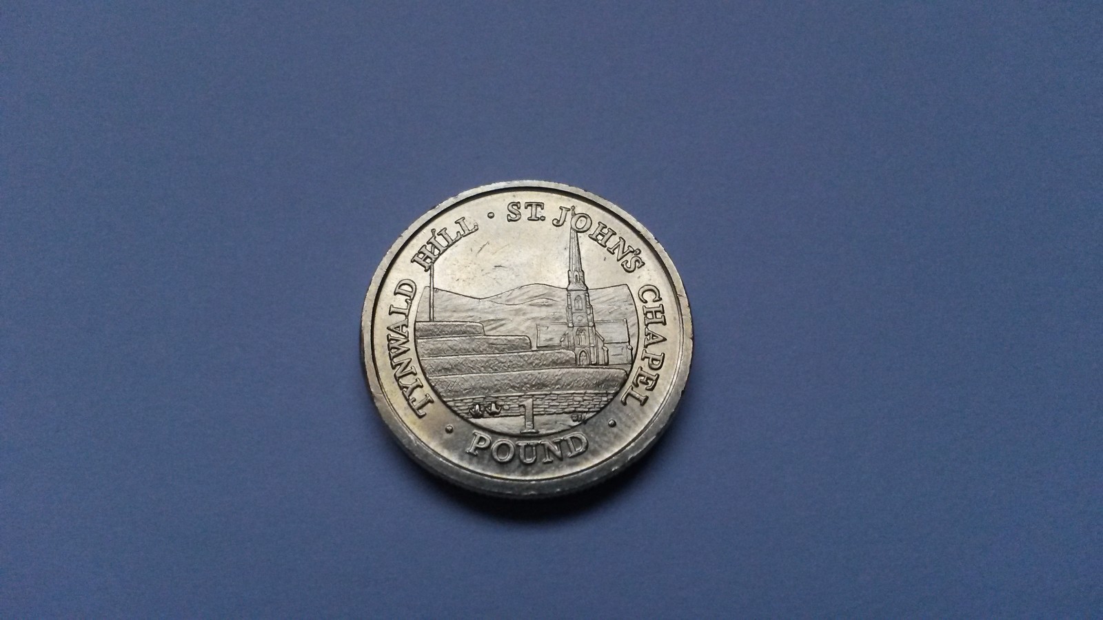 Collectible Rare One Pound £1 Coin Isle Of Man Tynwald Hill St. John's ...
