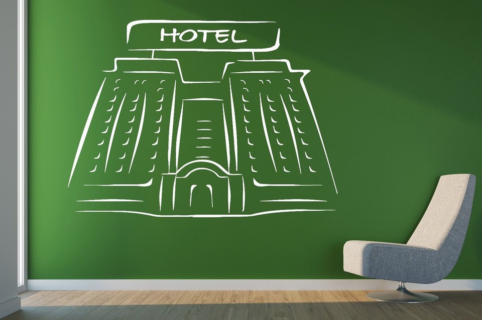 Wall Sticker Vinyl Decal Building Casino Hotel Sign Floors Decor (n060 ...