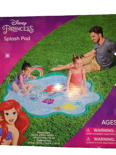 Disney Princess Ariel The Little Mermaid Splash Pad Pool Sprinkler Mat ...
