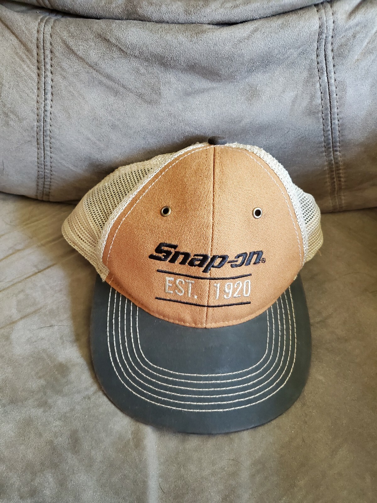 Snap On Tools Brown Snapback Hat Mens - Gem