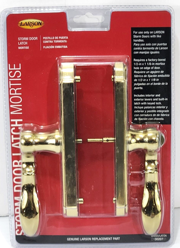 Larson Storm Door Latch Mortise CH3020701 Handle Lock Brass Replacement ...