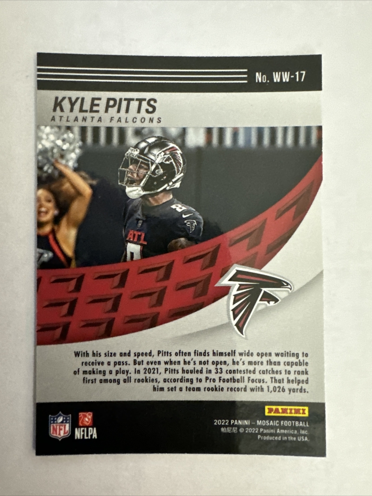 2022 Panini Mosaic Football Kyle Pitts Will To Win #WW-17 | eBay
