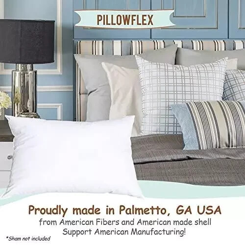 Pillowflex Synthetic Down Pillow Insert - 14x20 Down Alternative Pillow, Lumbar | eBay
