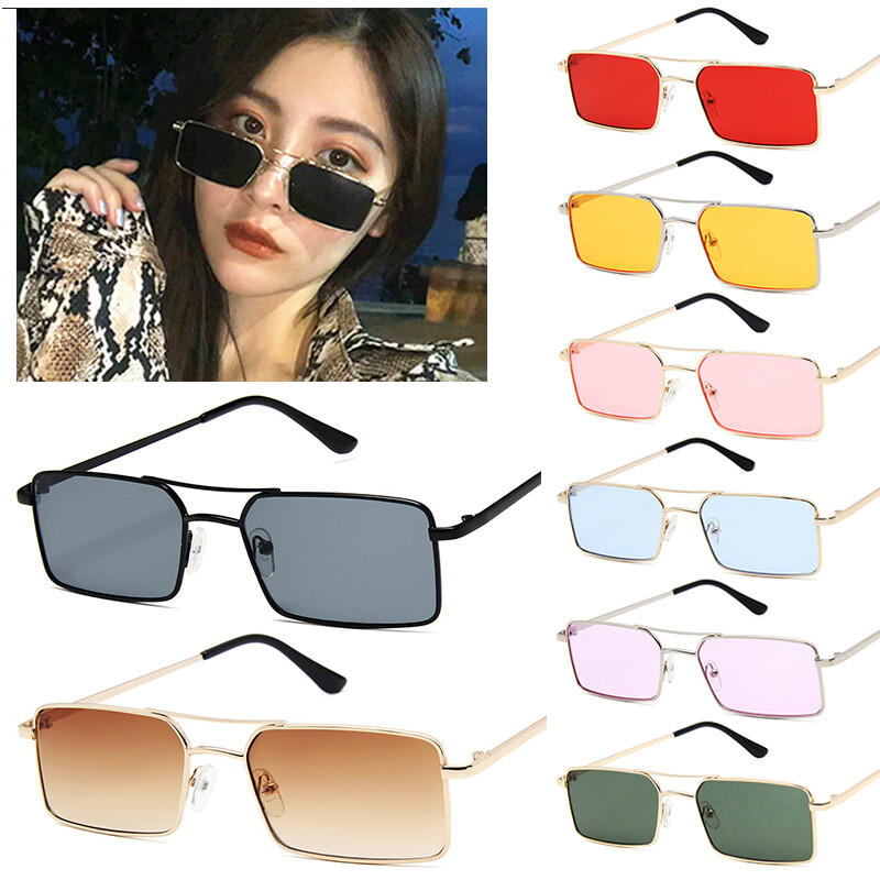 Fashion Retro Y2k Rectangle Sunglasses Shades Sun Glasses Women UV400 ...