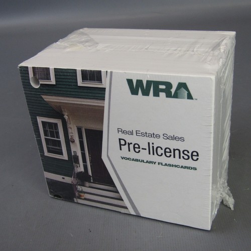WRA Real Estate Sales Pre-License Vocabulary Flashcards NEW Flash Cards ...