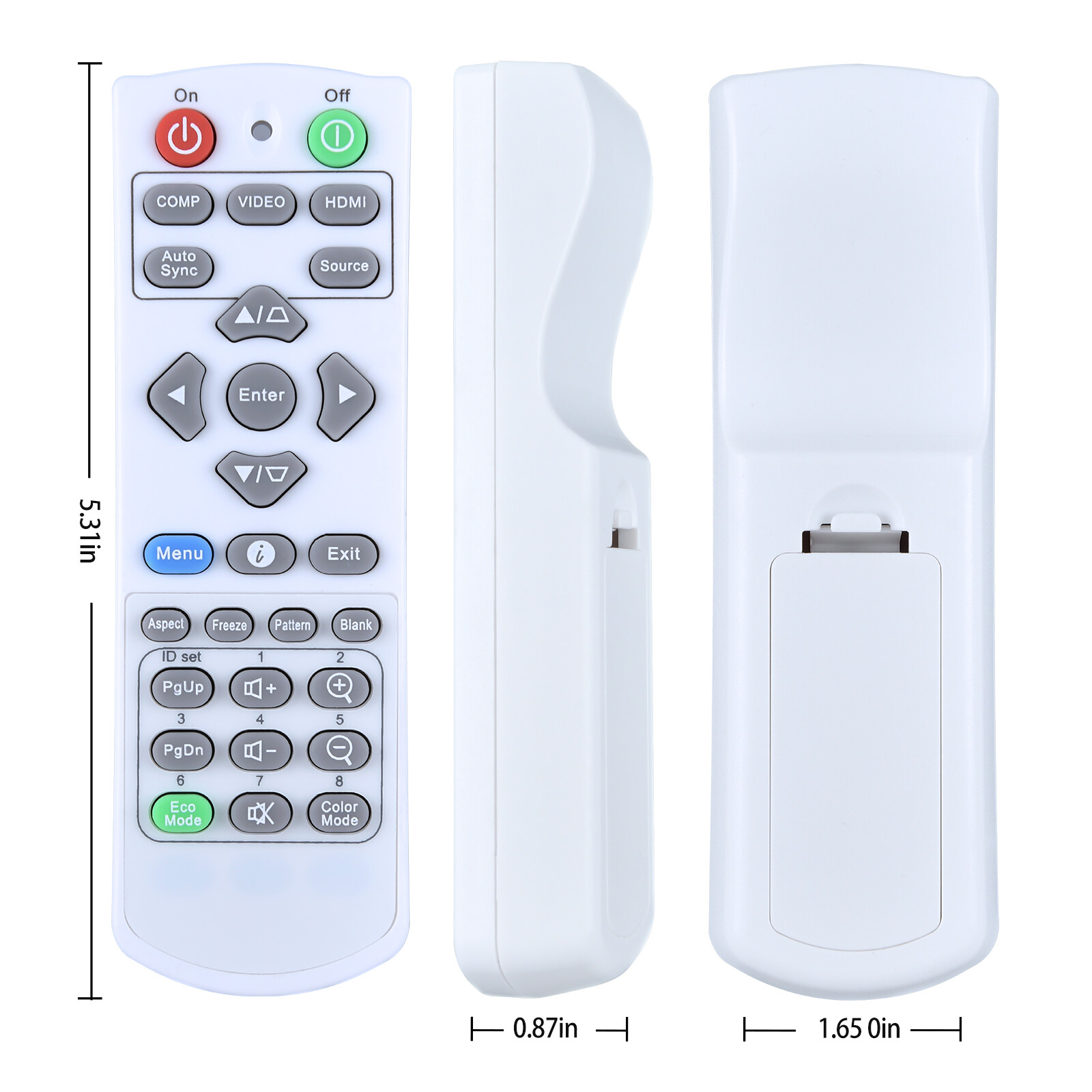 Q-3101 Remote Control For ViewSonic Projector PA500S PA503S PA503SP ...