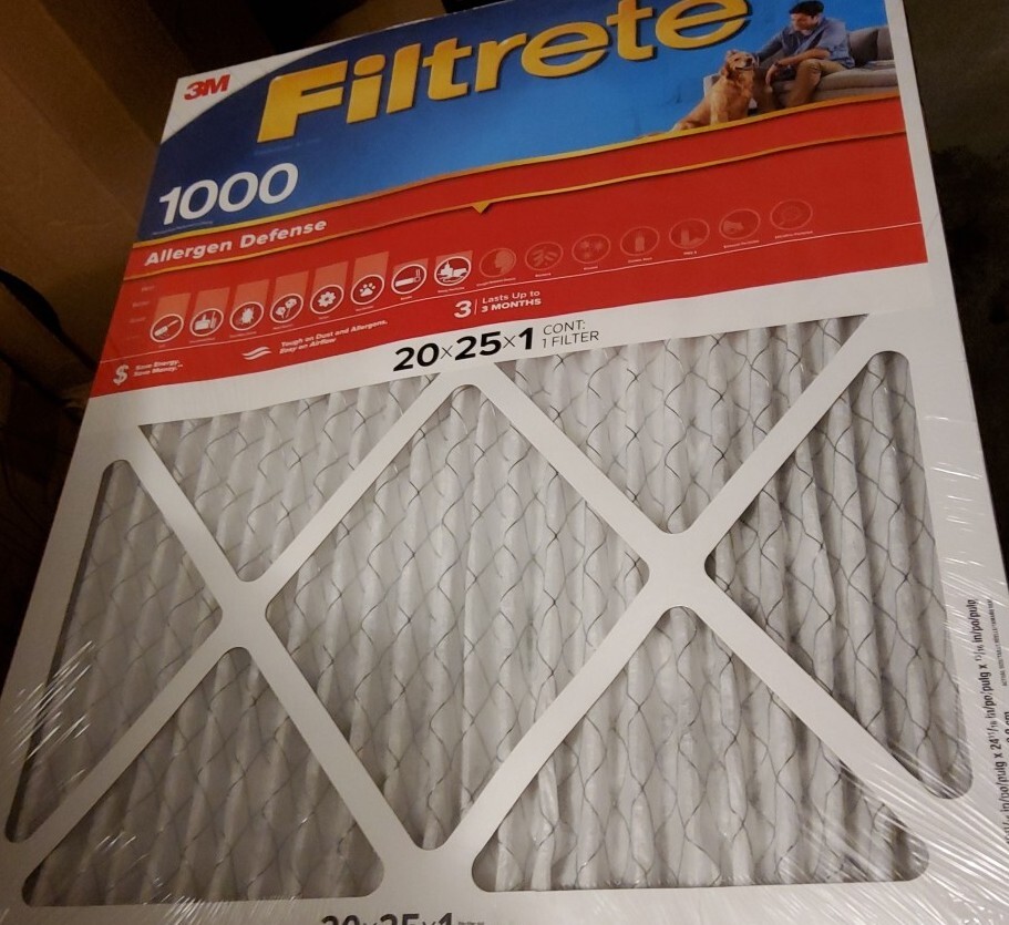3M Filtrete Furnace AC Air Filter - 1000 Allergen Defense | eBay