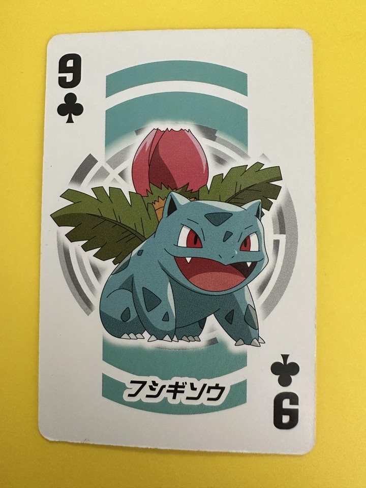 Ivysaur Pokemon Playing Poker Card Black Pokeball Nintendo Japanese F/S ...