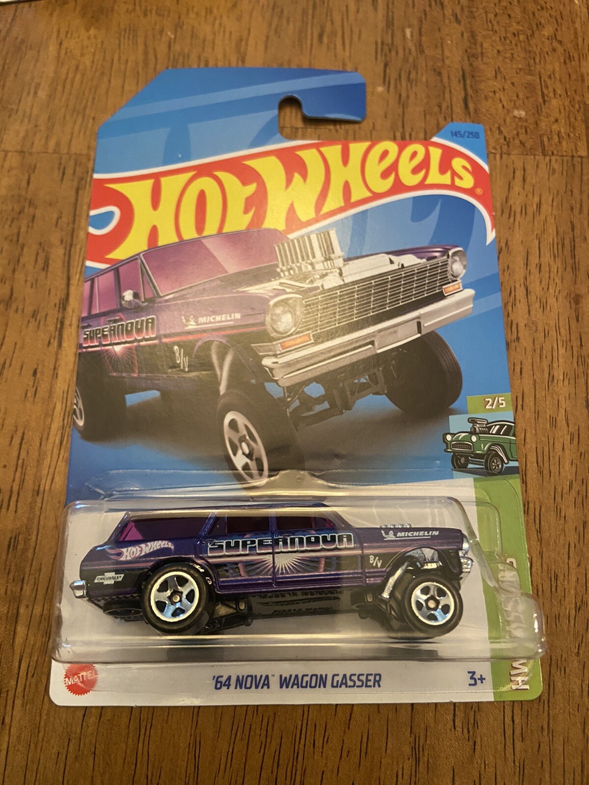 '64 Nova Wagon Gasser Purple Supernova Hot Wheels HW GASSERS 2023 #145 ...