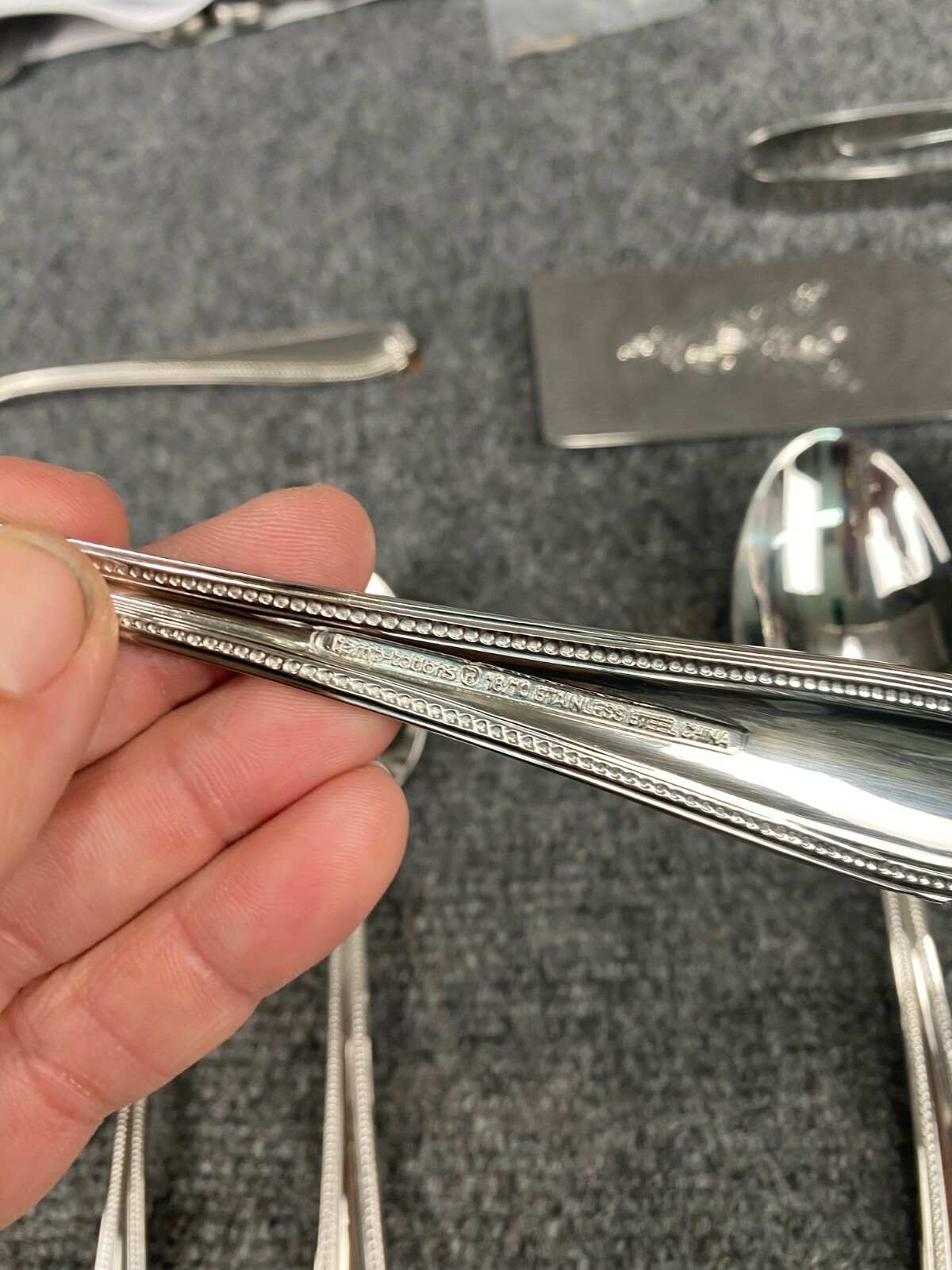 temp-tations * OLD WORLD Bead Glossy Stainless Flatware CHOICE NEW! (84 ...