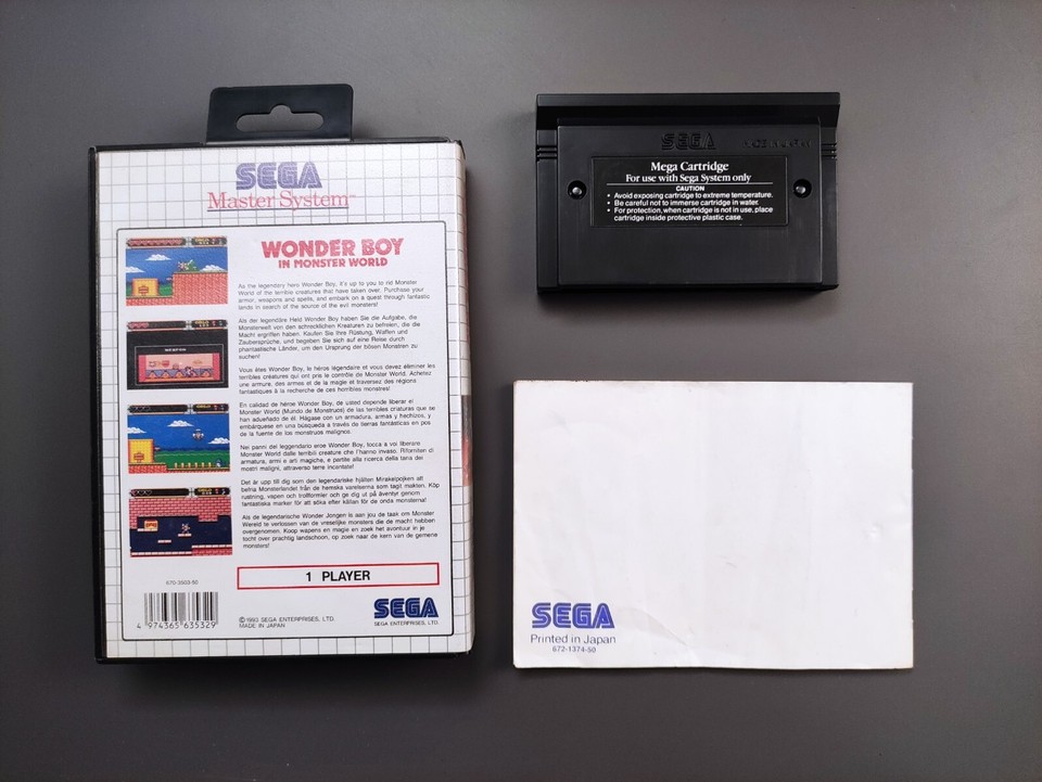 Sega Master System - Wonder Boy in Monster World | eBay