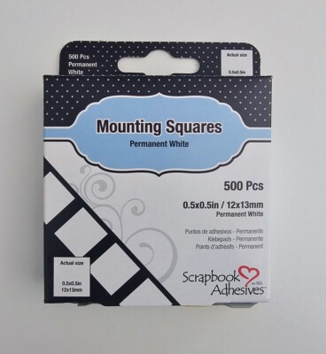 500 DOUBLE SIDED STICKY TABS MOUNTING SQUARES PHOTO MOUNTS SELF ...