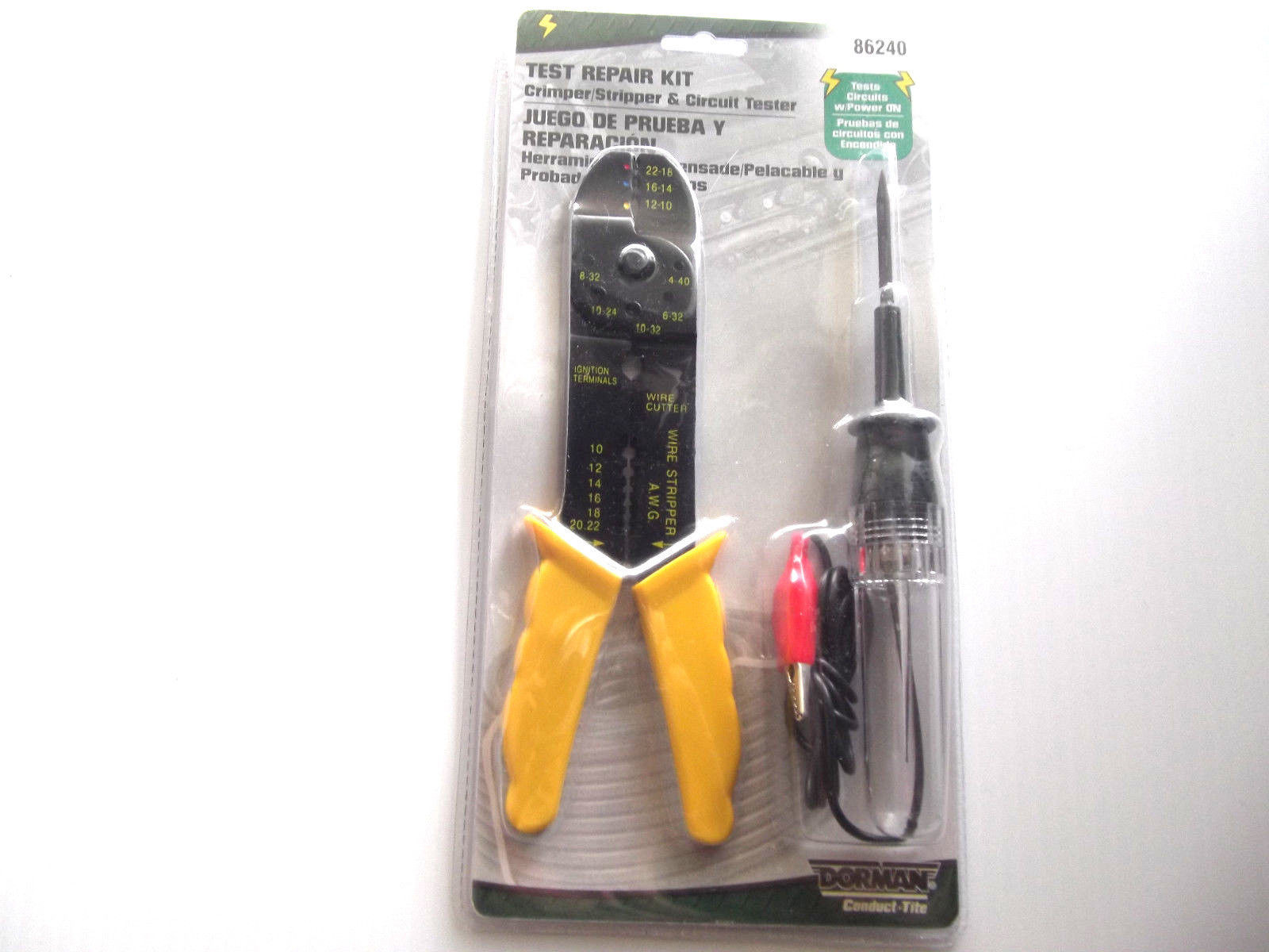 86240 DORMAN TEST REPAIR KIT / CRIMPER, STRIPPER & CIRCUIT TESTER | eBay