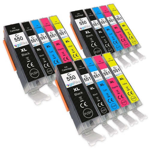 15 Printer Ink Cartridges (5 Set) for Canon PIXMA iP8700, MG5550 ...