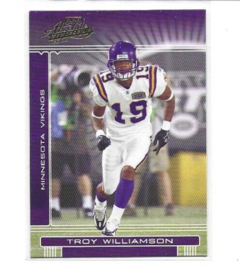 2006 Absolute Memorabilia Football Troy Williamson card #93 | eBay