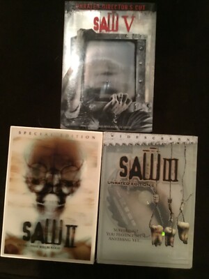 Lot Of 3 DVDs SAW Collection 2, 3 and 5 | eBay