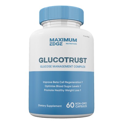 GLUCOTRUST Capsules, Glucotrust Blood Sugar Supplement Max Edge Formula ...
