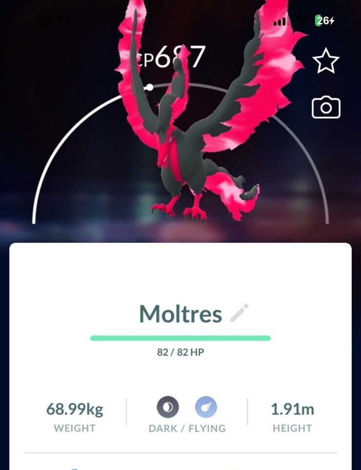 Galarian Moltres under 1500 CP - TRADE - Registered Galar Moltres ...