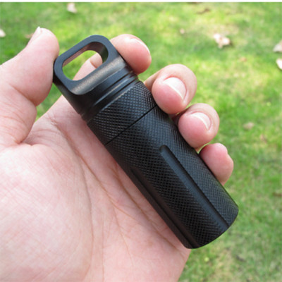 Outdoor Survival Aluminium Case Waterproof Capsule Seal Bottle ...