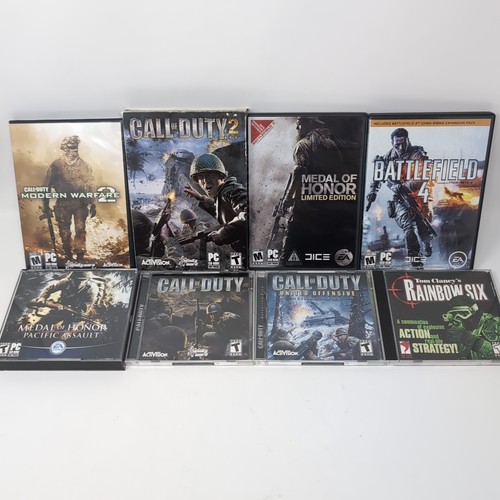 PC War Game Lot: Call of Duty Medal of Honor Rainbow Six Battlefield ...