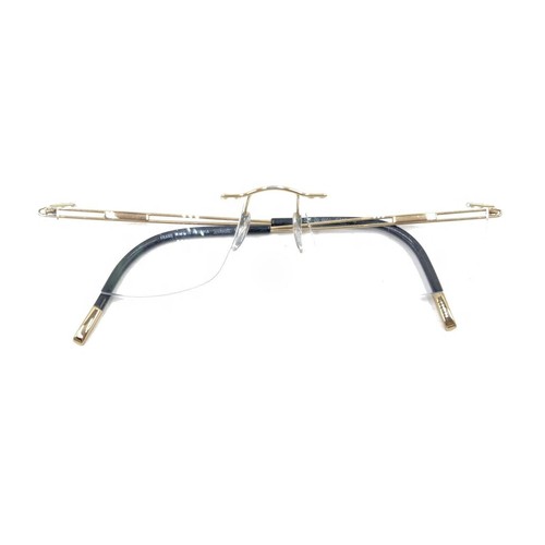 Silhouette 5227 20 6051 Titanium Gold Black Rimless Eyeglasses Frames ...
