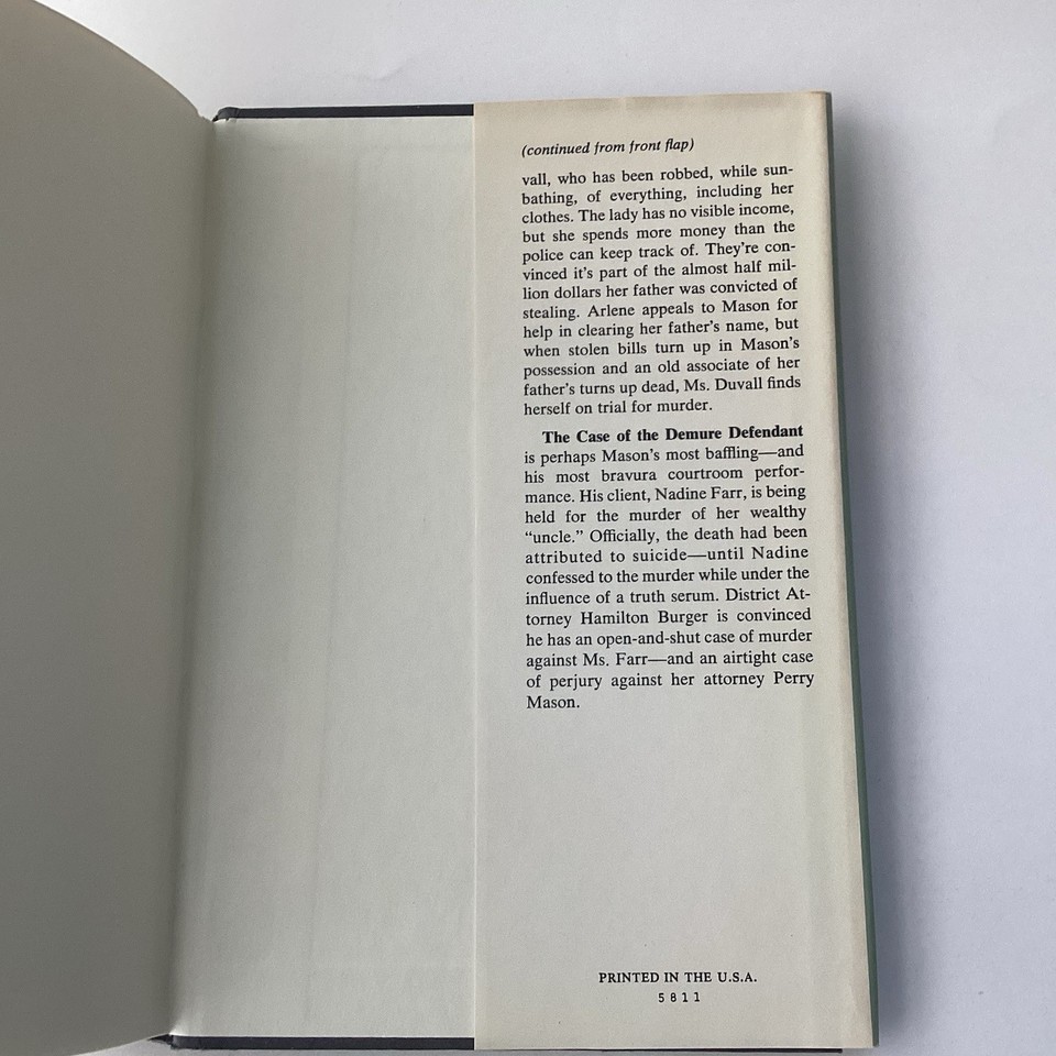 Perry Mason 2 Book Lot By Erle Stanley Gardner - The Case Of The Velvet ...