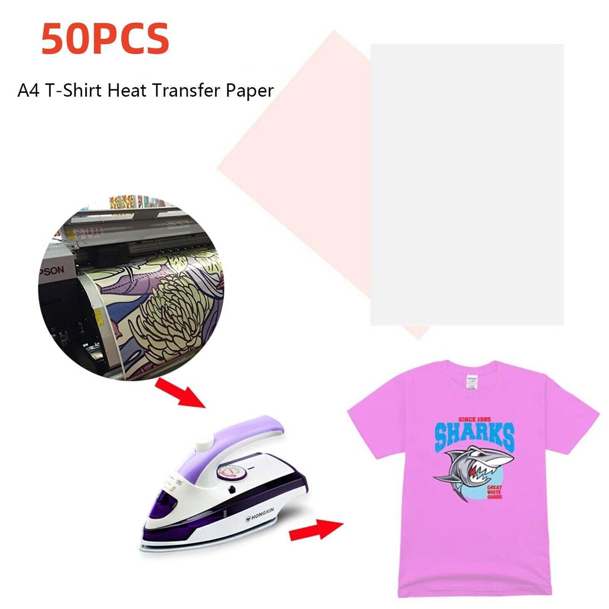 Heat Press T Shirt Transfer Paper TransOurDream | Heat Press Machine