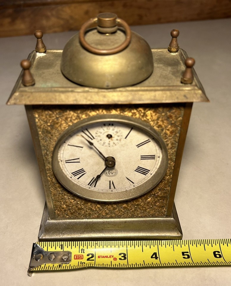 Gilbert External Bell Carriage Alarm Desk Mantel Shelf Clock | eBay