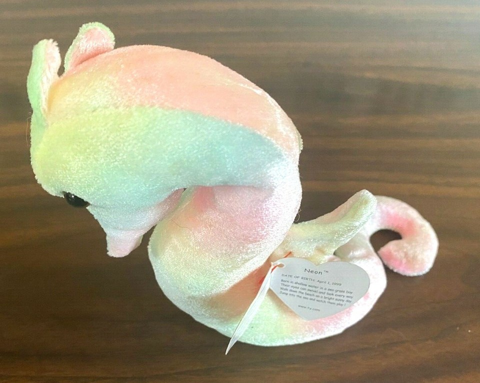 TY BEANIE BABIES NEON WITH TAG DOB 4-1-99 | eBay