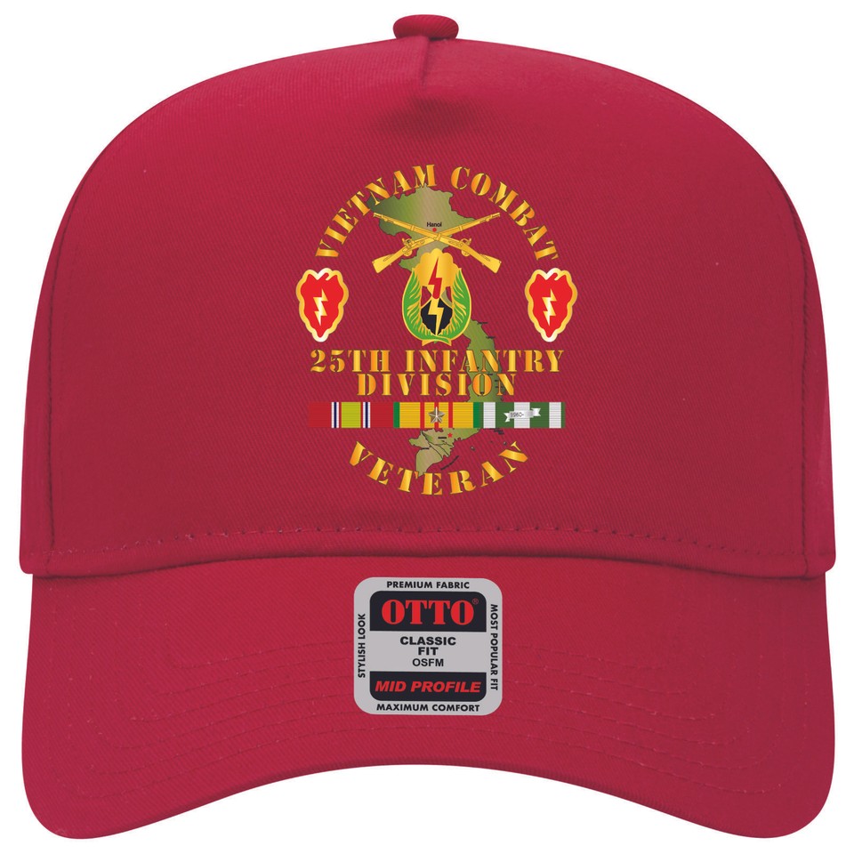 Baseball Cap - Vietnam Combat Infantry Veteran w 25th Infantry Division ...