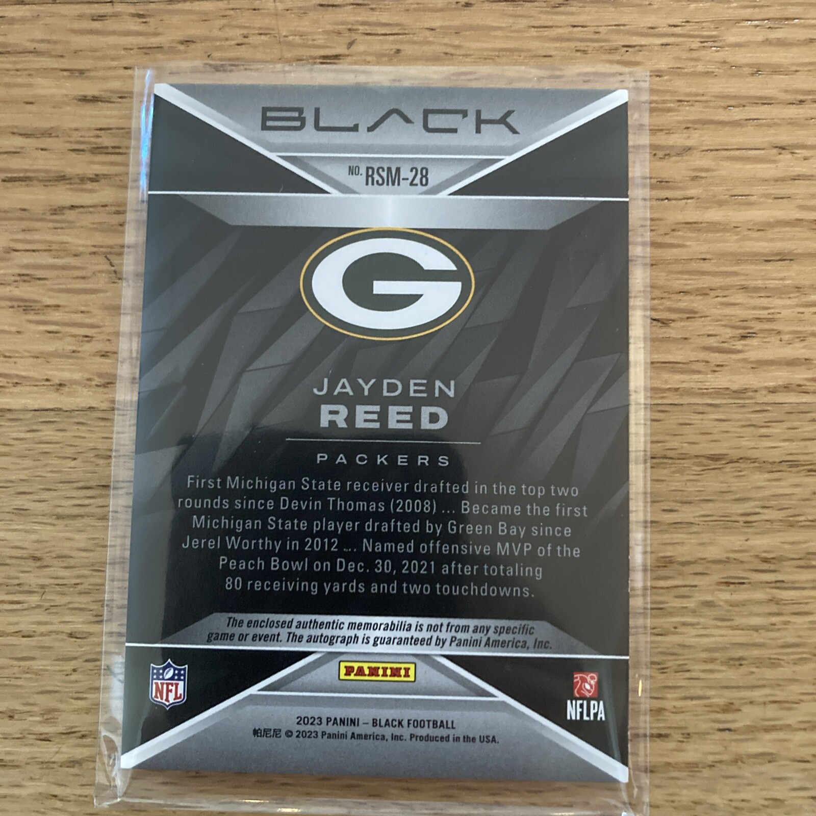 JAYDEN REED 2023 PANINI BLACK RPA ROOKIE PATCH CITRINE RC AUTO /50 | eBay