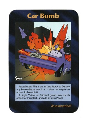 Illuminati New World Order INWO Gaming Card CCG – Car Bomb | eBay