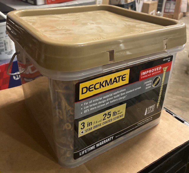 Deckmate - #9 x 3" Tan Exterior Self-Starting Flat-Head Wood Deck ...