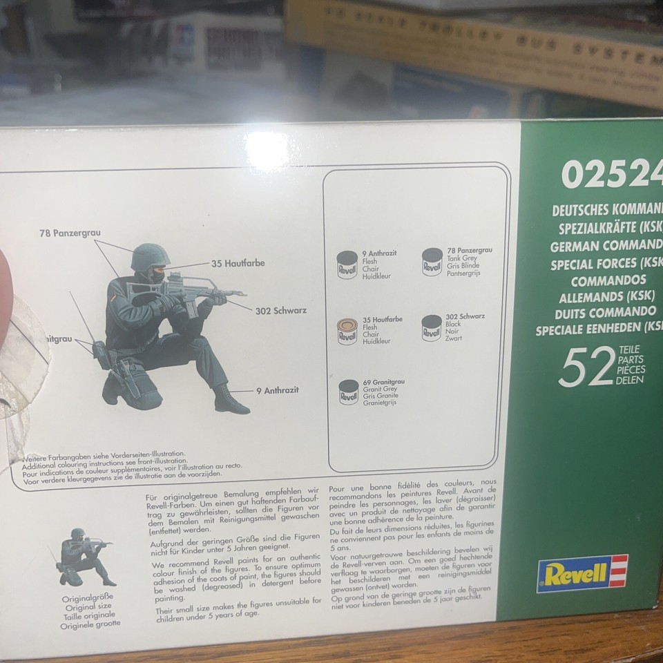 Revell 1/72 Scale War Models No 2524 KSK German Commando Special Forces ...