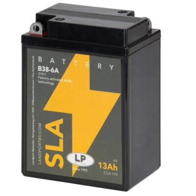 BSA GOLDSTAR 500 LP SEALED B386A 6 VOLT MOTOR CYCLE BATTERY B38-6A ...