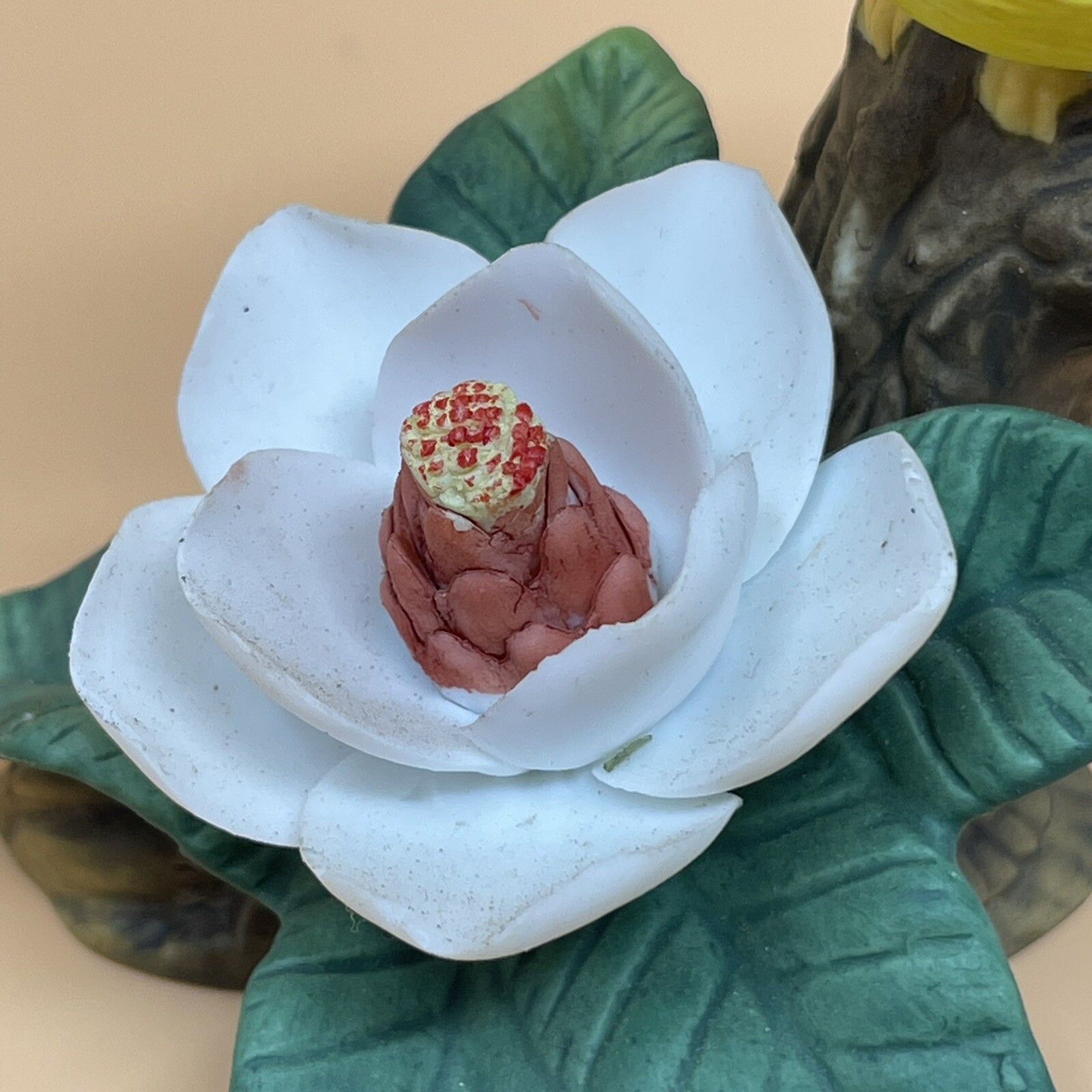 Vintage Porcelain Bird Figurine American Goldfinch Ceramic, Magnolia ...