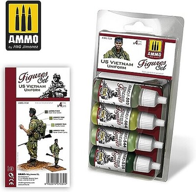 Ammo US Vietnam Uniform Figures Paint Set - Hobby and Model Paint Set ...