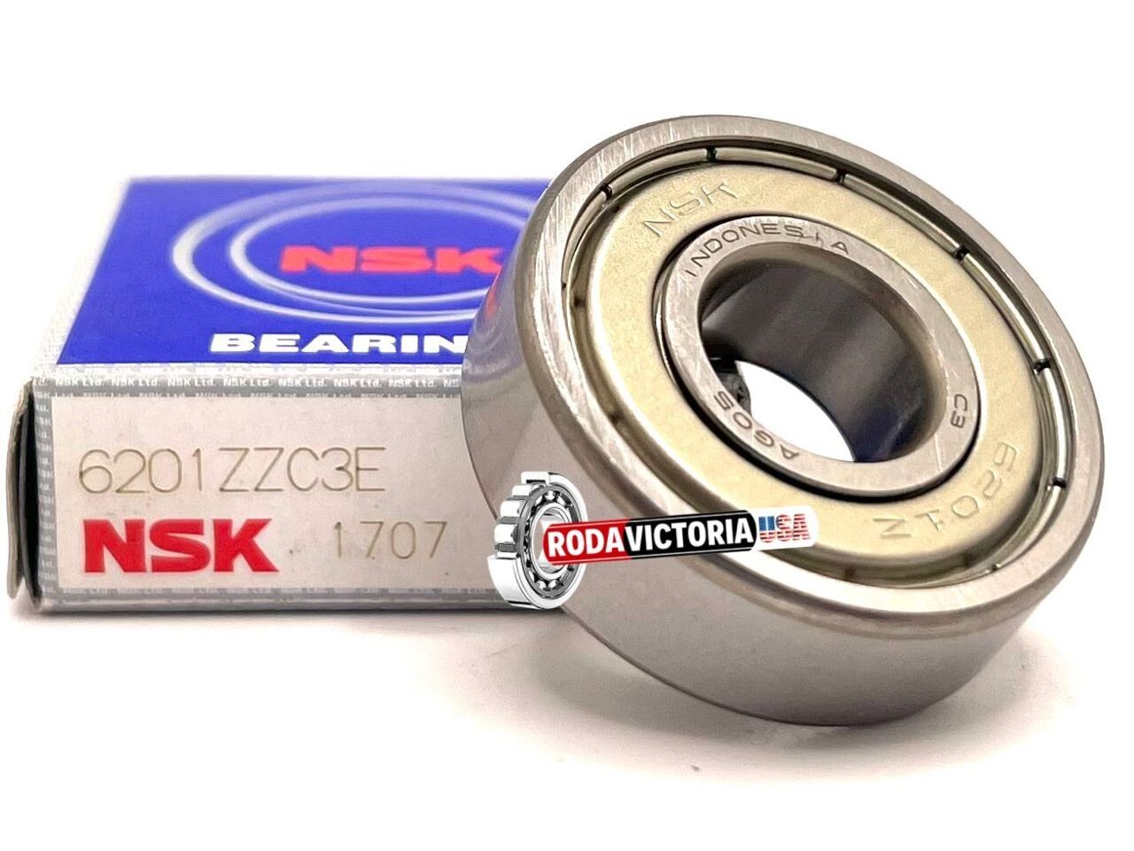 NSK 6201 ZZ DEEP GROOVE BALL BEARING, METAL SHIELDED 12x32x10mm | eBay