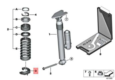 Genuine BMW Hybrid 3 M2 M3 M4 GTS F20 F21 F22 F23 Spring Pad Lower ...