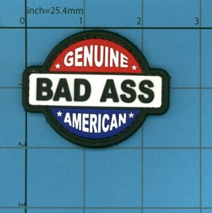 PVC GENUINE BAD ASS AMERICAN PATCH HOOK TACTICAL USA flag colors | eBay