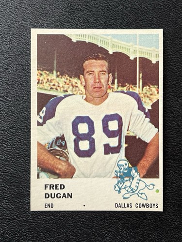 1961 Fleer Football Card #44, FRED DUGAN, Dallas Cowboys, (RC), Pack ...