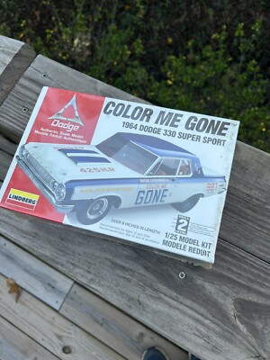 Lindberg Color Me Gone 1964 Dodge 330 Model Kit 1/25 | eBay