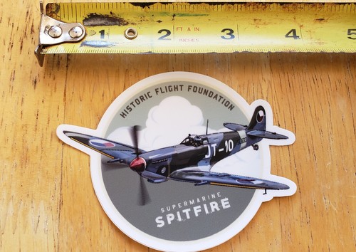 Spitfire Sticker WWII Plane Decal. Vintage Aircraft | eBay
