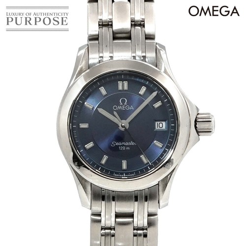 Omega OMEGA Seamaster 120 2581 82 Ladies Watch Date Blue Quartz Watch ...