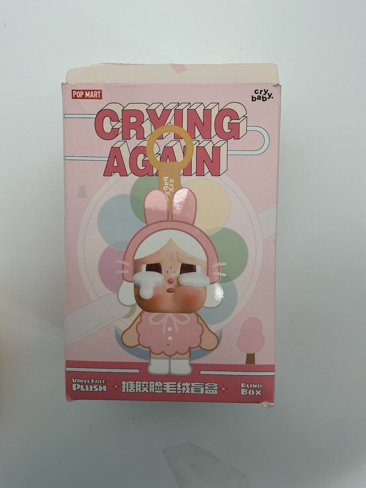 POPMART CRYBABY Crying Again Vinyl Face Plush 'Duck You’ Blind Box ...