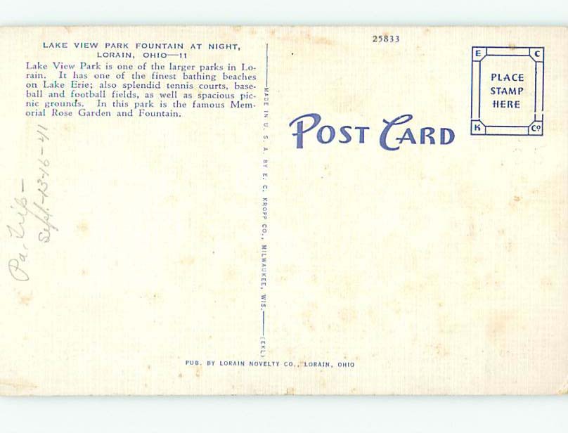 Linen PARK SCENE Lorain Ohio OH : make an offer hk7353 | eBay