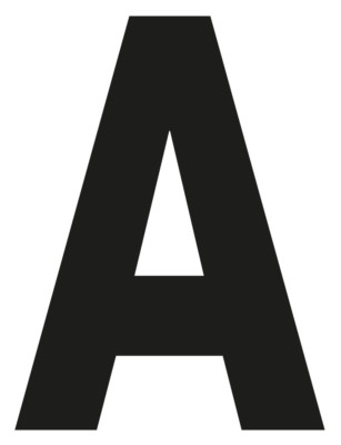 Alphabet CAPITAL Letters Stickers Self Adhesive PERMANENT A-Z White ...