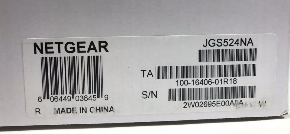 NETGEAR - JGS524NA - ProSAFE 24-Port Gigabit Rackmount Switch 10/100 ...