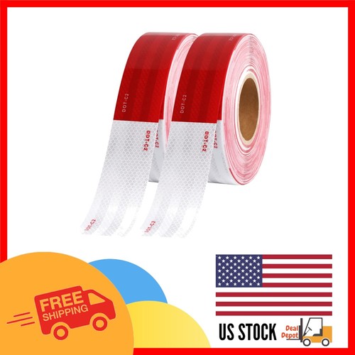 Reflective Safety Tape 2 Inch x 200 Feet - DOT-C2 Certified for ...